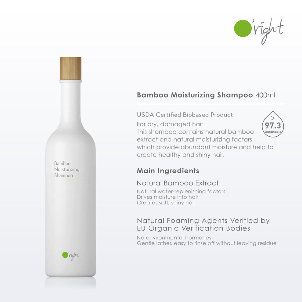 O'RIGHT BAMBOO MOISTURIZING SHAMPOO 400ML – O'Nature