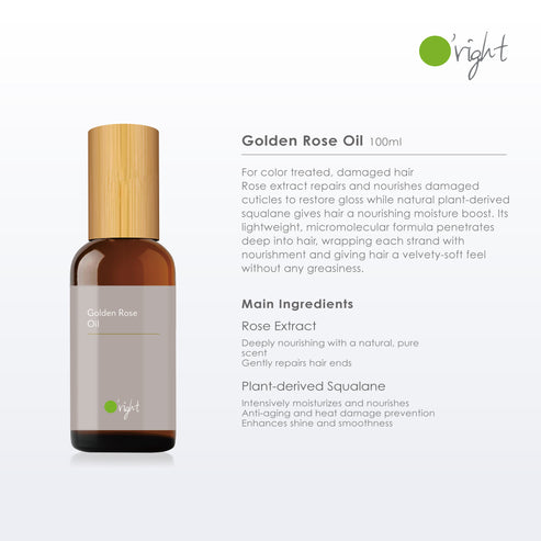 O'RIGHT GOLDEN ROSE OIL 100ML – O'Nature